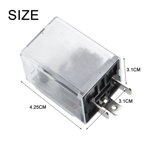 24V 3PIN LED Flasher Relay Unit For Car Turn Signal Indicator Flasher ...
