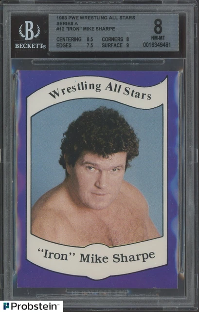 1983 PWE WRESTLING All Stars Series A SETBREAK #12 Iron Mike Sharpe BGS 8 avec 9 EUR 11,03 ...