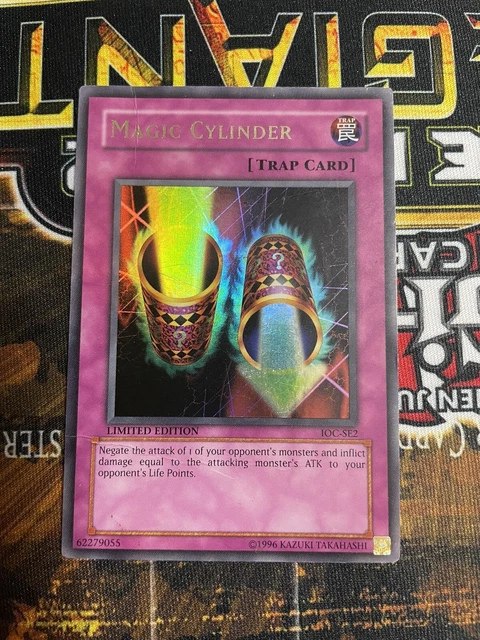 MAGIC CYLINDER TRAP Yu-Gi-Oh Limited Edition Holofoil Card IOC-SE2 ...