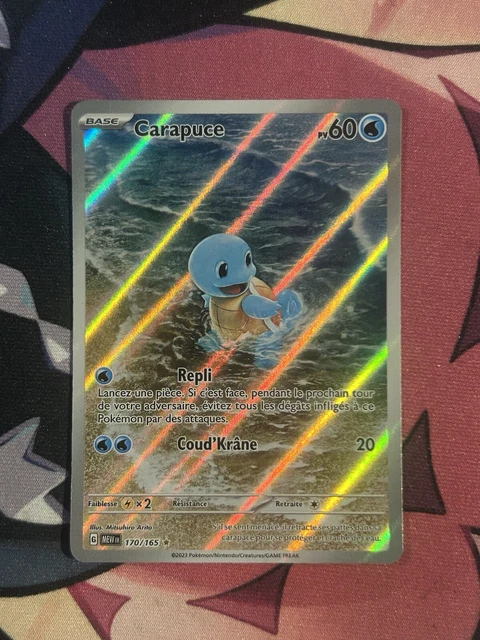 CARTE POKÉMON : Carapuce 170/165 MEW Ecarlate Violet 151 FR NEUF EUR 40 ...