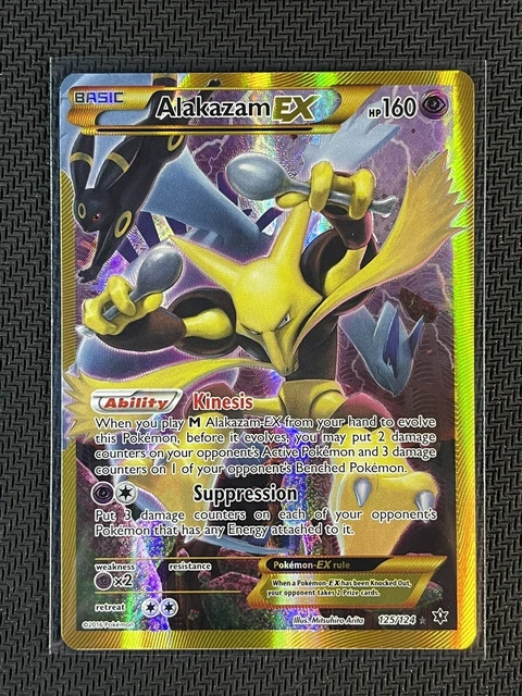 POKÉMON CARD ALAKAZAM Ex Fates Collide Full Art Secret Rare XY 125/124 ...