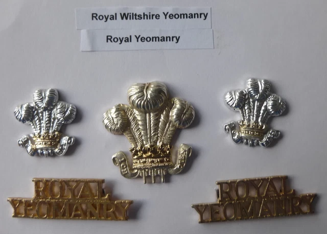BRITISH ARMY CAP & Collar Badges, Shoulder Titles - Royal Wiltshire ...