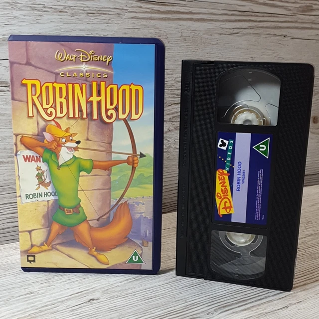 Walt Disney Classics Robin Hood Vhs Video Tape Cassette Excellent 4677