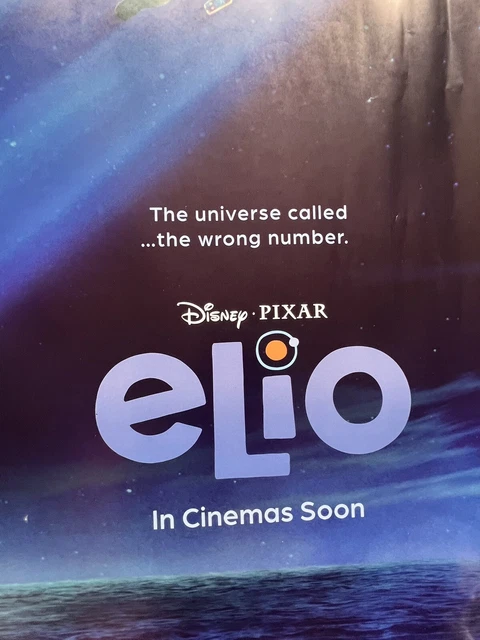 DISNEY PIXAR ELIO 2023 Movie Poster Premium Original Promotional Mint ...