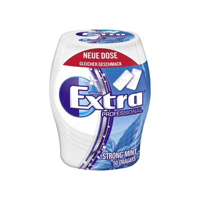 WRIGLEYS EXTRA PROFESSIONAL Strong Mint sans Sucre Gomme à Mâcher Canette EUR 4,49 - PicClick FR