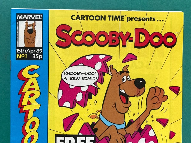 SCOOBY-DOO CARTOON TIME #1 with Stickers NM (Marvel 1989) High Grade ...