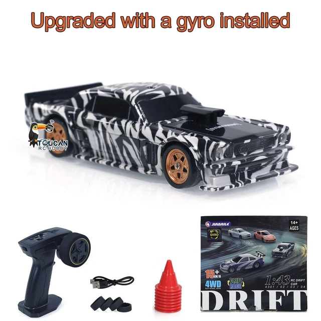 UK STOCK 1/43 RC Drift Race Car Gyro 4*4 Ready to Go Mini Car High ...