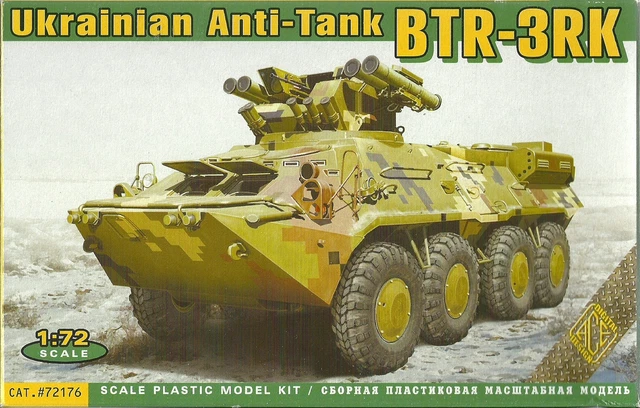 ACE 1/72 (20MM) BTR-3RK Ukrainian Anti Tank Armoured Personnel Carrier ...