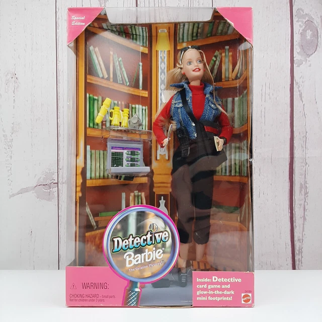 MATTEL DETECTIVE BARBIE Doll/The Vacation Mystery #24189 1999 Special ...