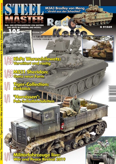 STEELMASTER 105 RAD & Kettenfahrzeuge Chaffee Bradley Hornisse ...