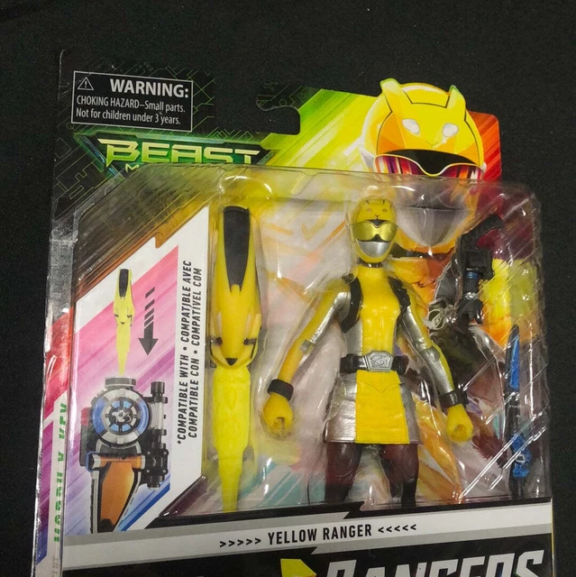 HASBRO POWER RANGERS Figurine Ranger Jaune Morph X-Key, Beast Morphers ...
