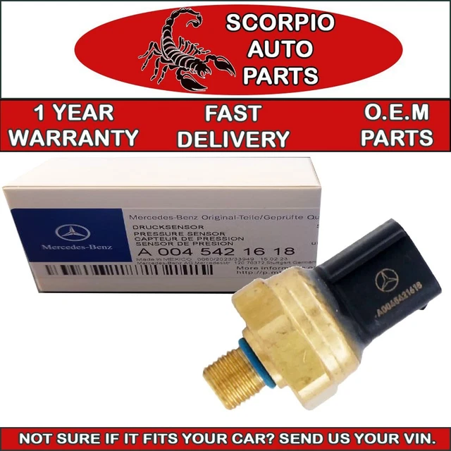 MERCEDES W204 W211 W212 W906 Fuel Pressure Sensor Low Pressure Side ...