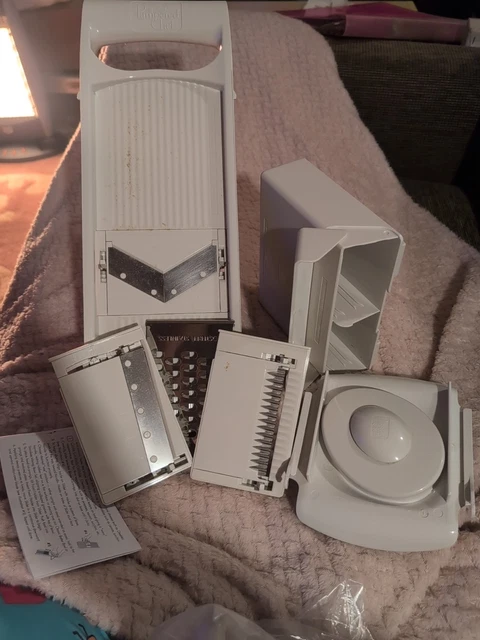 ORIGINAL PAMPERED CHEF White V Food Vegetable Slicer Mandolin Complete ...