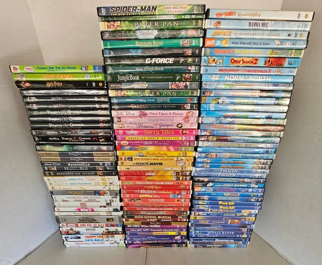 WHOLESALE LOT 100+ DVDs Kids & Family Children's Baby Pixar Disney Thomas Potter $13.69 ...