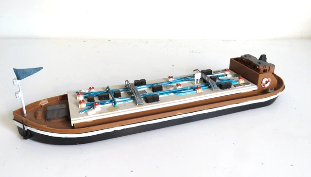 SCHIFFSMODELL RHEINKAHN RHEINSCHIFF Lastkahn Spur H0 1:87 fertig gebaut ...