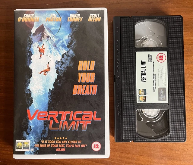 VERTICAL LIMIT VHS Video Chris O'Donnell, Bill Paxton, Robin Tunney ...