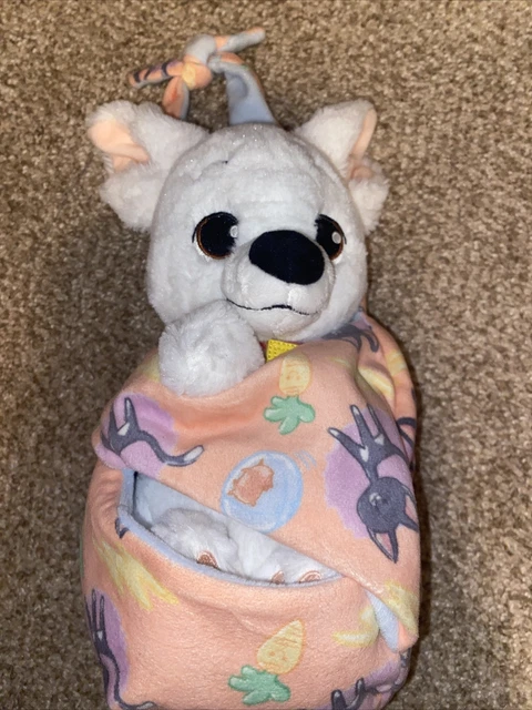 DISNEY PARKS BABIES Baby Bolt White Dog Puppy Plush Stuffed Animal £31. ...