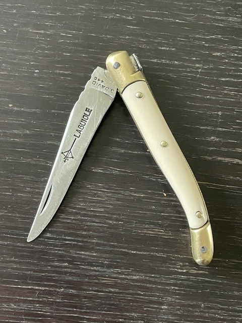 ANCIEN COUTEAU LAGUIOLE Arbalète G.david 440 Made In France En Os ? EUR ...