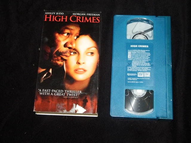HIGH CRIMES VHS Tape Movie - Morgan Freeman Ashley Judd Blockbuster ...