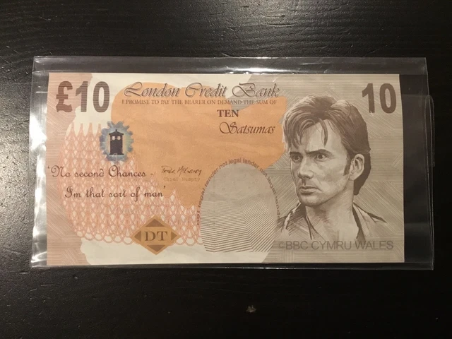 DOCTOR WHO TENTH Doctor Ten Satsumas Prop Note £42.30 - PicClick UK