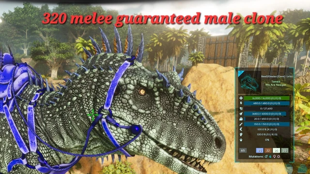 ARK SURVIVAL ASCENDED Carcha Clone 320 Melee Guaranteed PC, Xbox, PS5 ...