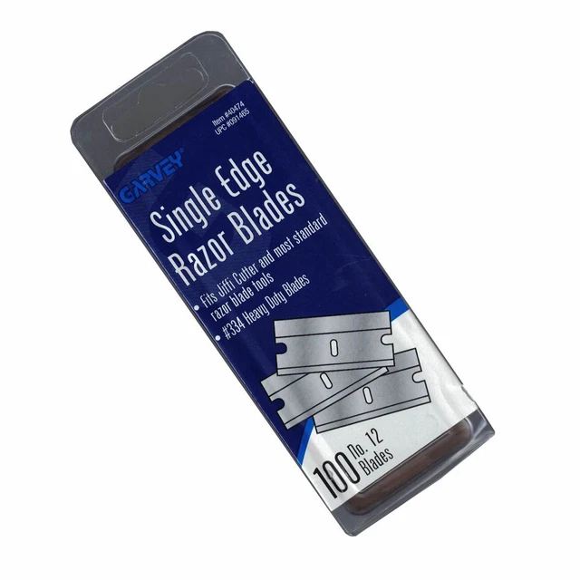 HEAVY DUTY (#12) Single Edge Razor Blades, Pack of 100 - GB40474 $12.95 ...