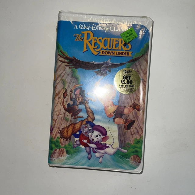 THE RESCUERS DOWN Under walt disney vhs new sealed e13 $24.19 - PicClick CA