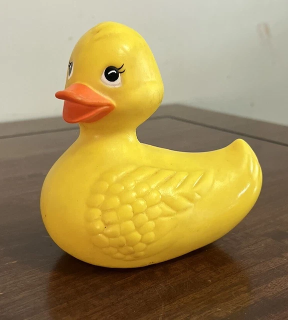 VINTAGE RUBBER DUCKY Duck 1977 Knickerbocker Toy Co. Made in USA £23.54 ...