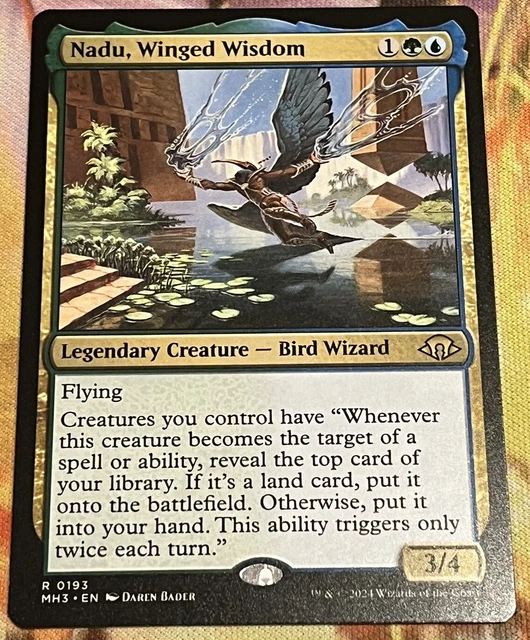CARTE MAGIQUE NADU, Winged Wisdom MTG Modern Horizons 3 MH3 rare 193 ...