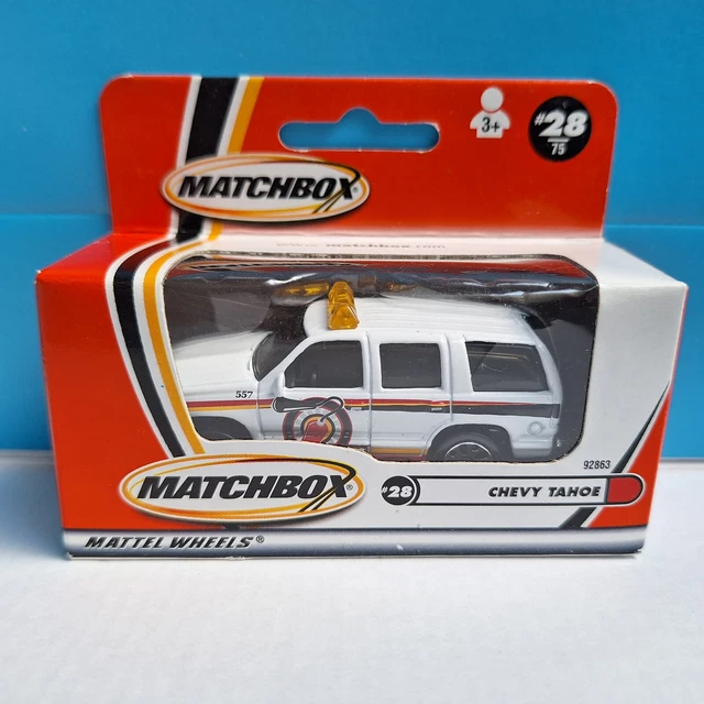 MATCHBOX 28 CHEVY Tahoe Chevrolet Police In Unopened Box £3.99 ...