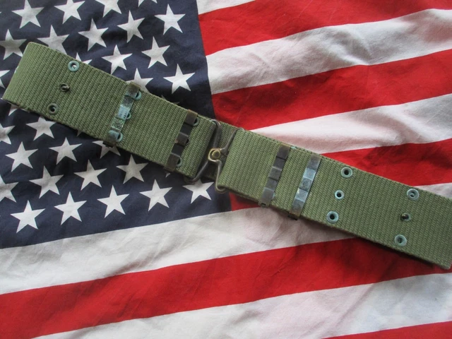GENUINE US ARMY USMC issue VIETNAM WAR M56 M 1956 WEBBING BELT £30.00 ...