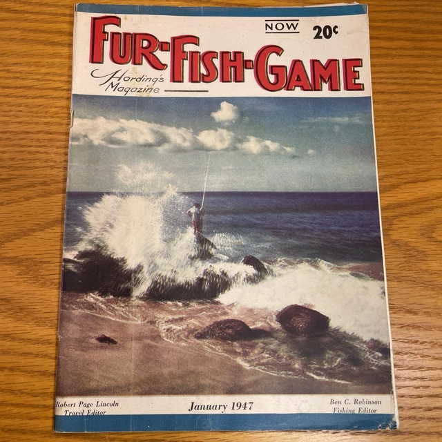 FUR-FISH-GAME JANUARY 1947, Vintage Trapping, Hunting, And Fishing ...