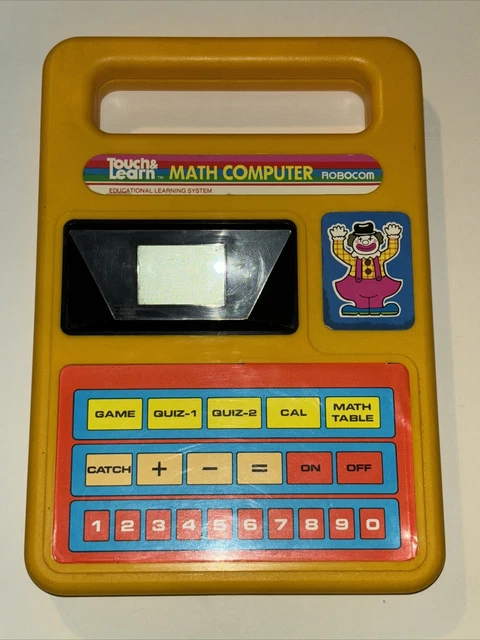 VINTAGE 1987 ROBOCOP Touch & Learn Math Computer Educational Learning ...