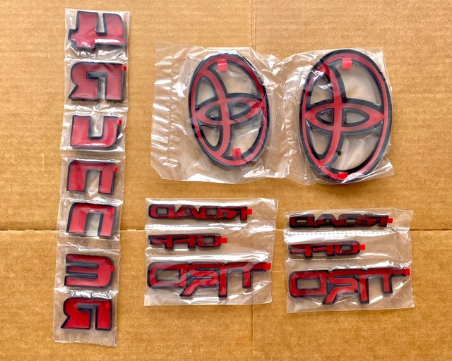 TOYOTA 4RUNNER TRD OFF ROAD Blackout Emblem Overlay KIT, OEM ...