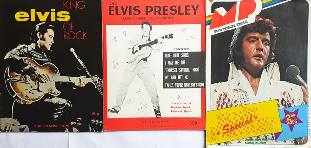 LOT DE 3 Magazines 100% Elvis Presley- Poster Geant Et Partitions EUR ...