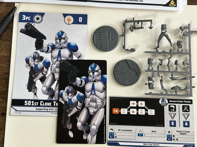 STAR WARS SHATTERPOINT CORE SET, Two Clone Troopers, New on Sprue, £21. ...