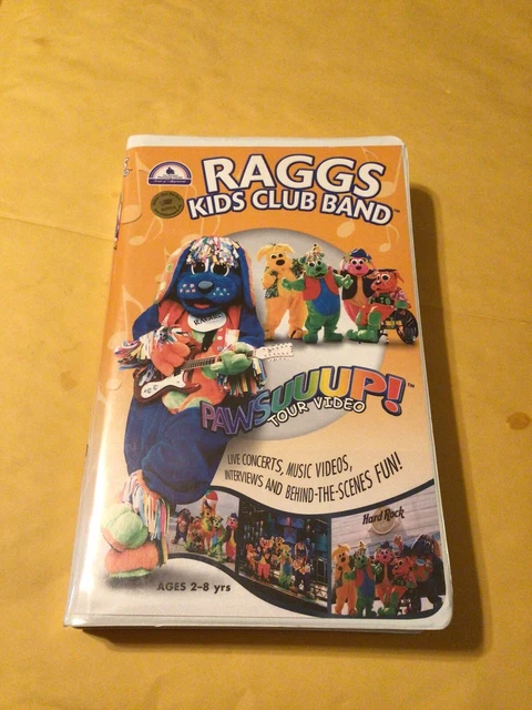 RAGGS KIDS CLUB BAND Pawsuuup! Tour Video VHS Video Tape Clamshell $20. ...