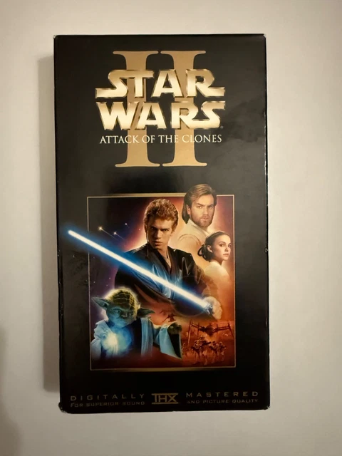 STAR WARS EPISODE II Attack of the Clones VHS THX Mastered 2002 ...