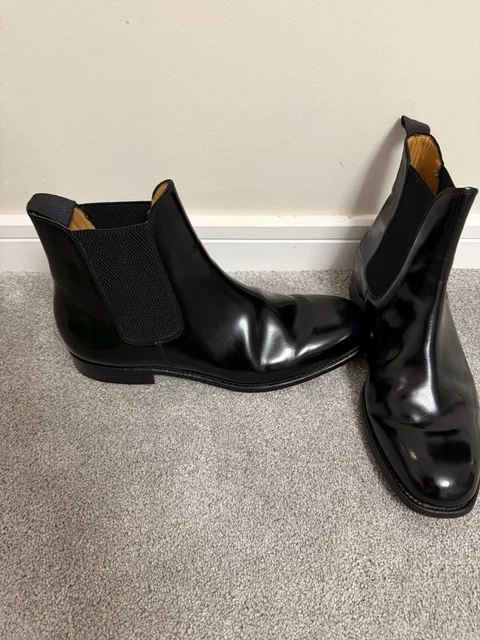 BLACK BARKER CHELSEA Boots UK Size 9 £63.10 - PicClick UK