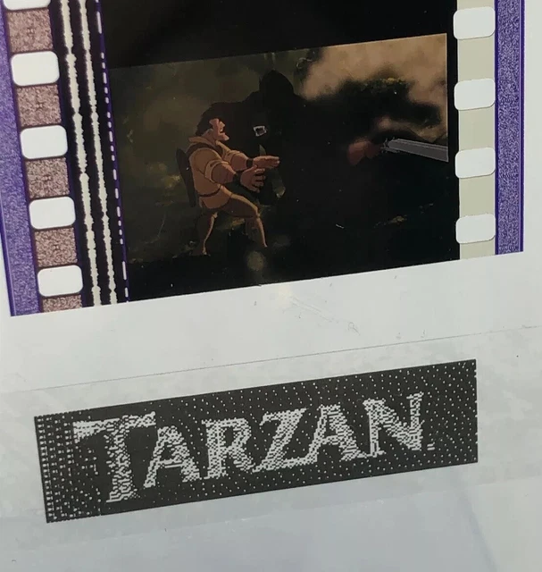 DISNEY ANIMATION AUTHENTIC Film 5-Cell Strip TARZAN Clayton Shooting at ...