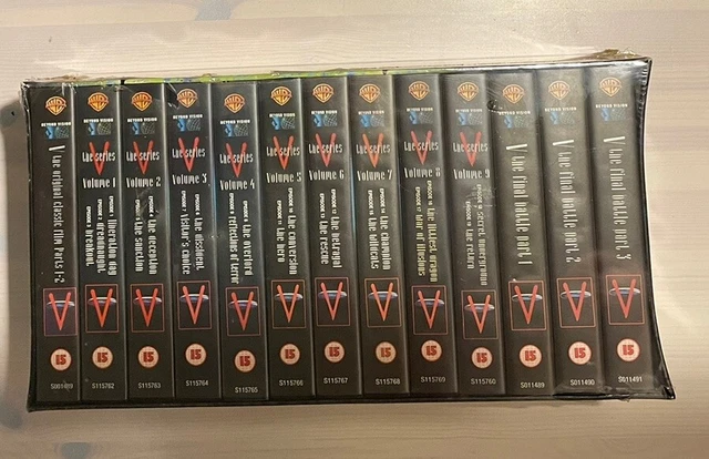 V THE COMPLETE Collection VHS New Sealed Rated 15 Series 1-9 Warner ...