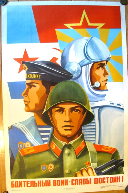 VINTAGE SOVIET RUSSIAN Poster, 1979 very RARE RARE RARE 100% original £ ...