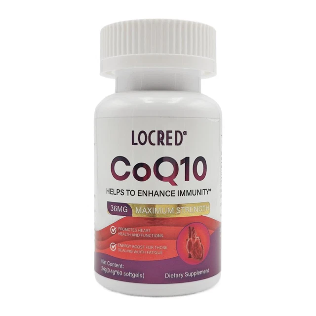 COQ10 HIGH ABSORPTION Coenzyme Q10 36mg 60 Softgels Capsules Immunity Health K1 £7.86 - PicClick UK