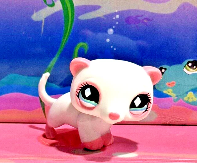 LITTLEST PET SHOP Lps Authentic White And Baby Pink Ferret #520 EUR 16 ...