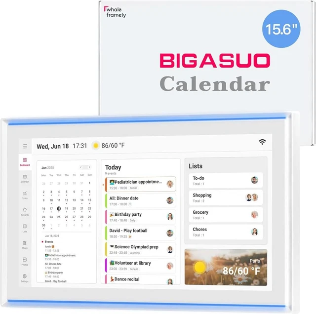 15.6& DIGITAL CALENDAR, Smart Touchscreen Interactive Display ...