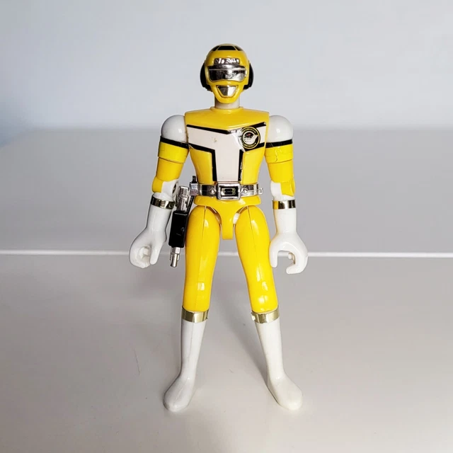 POWER RANGERS KOUSOKU Sentai Turboranger Yellow Plastic Figure BANDAI ...