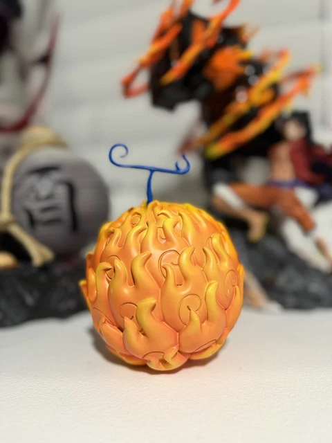 ONE PIECE DEVIL Fruit Figure Flame Fruit Luffy Mera Mera no Mi Figure ...