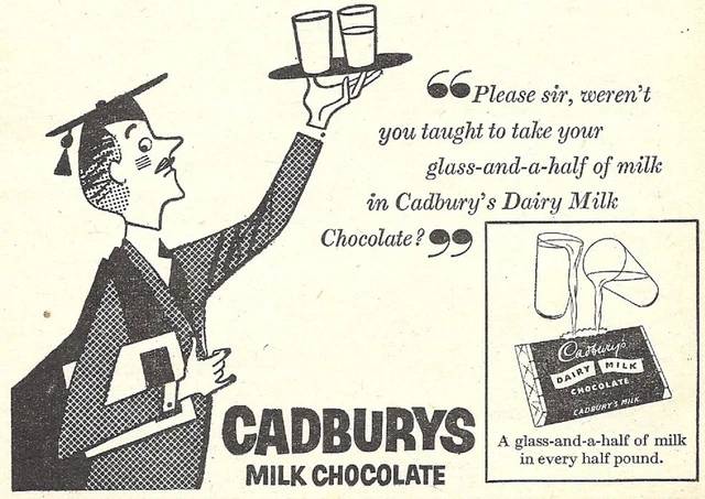 CADBURY'S DAIRY MILK Chocolate Vintage Advert 1928 7" x 4.5" EUR 14,30 ...