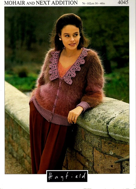 HAYFIELD MOHAIR AND NEXT ADDITION KNITTING PATTERN, Women Cardigan with ...