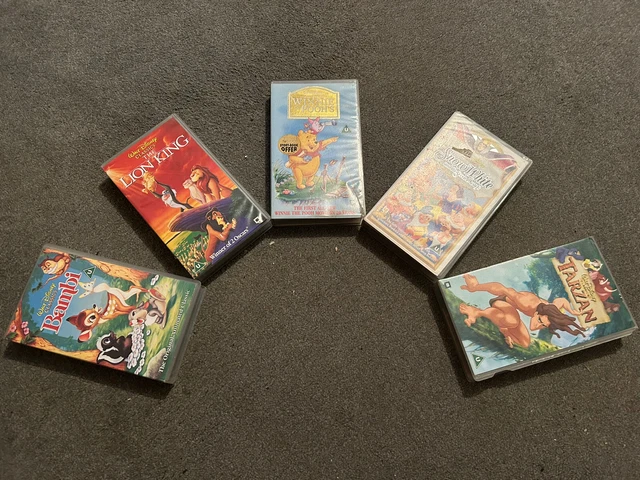 SET OF 5 Classic Disney Videos Vhs In Vgc £12.99 - PicClick UK